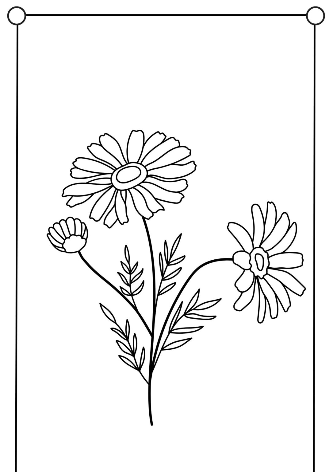 Flower coloring Pages for Kids - Free printable coloring sheets of Flowers