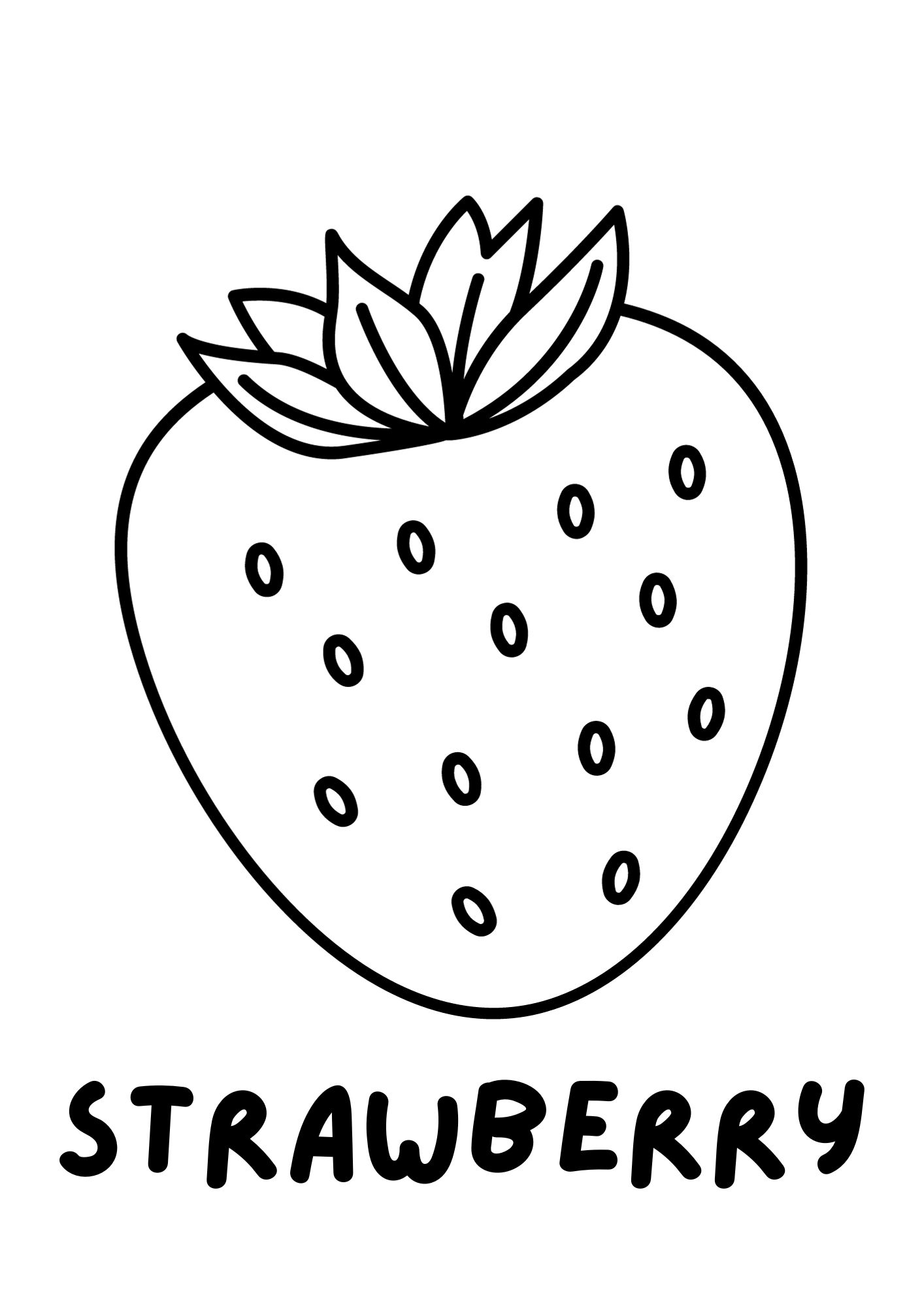 Free Printable Fruit Coloring Pages Download for Kids