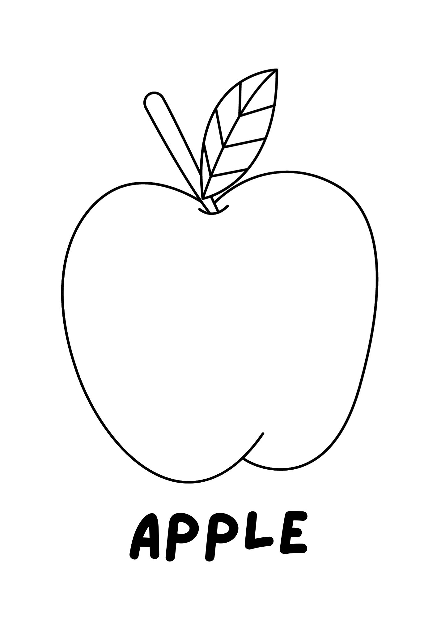 Free Printable Fruit Coloring Pages Download for Kids