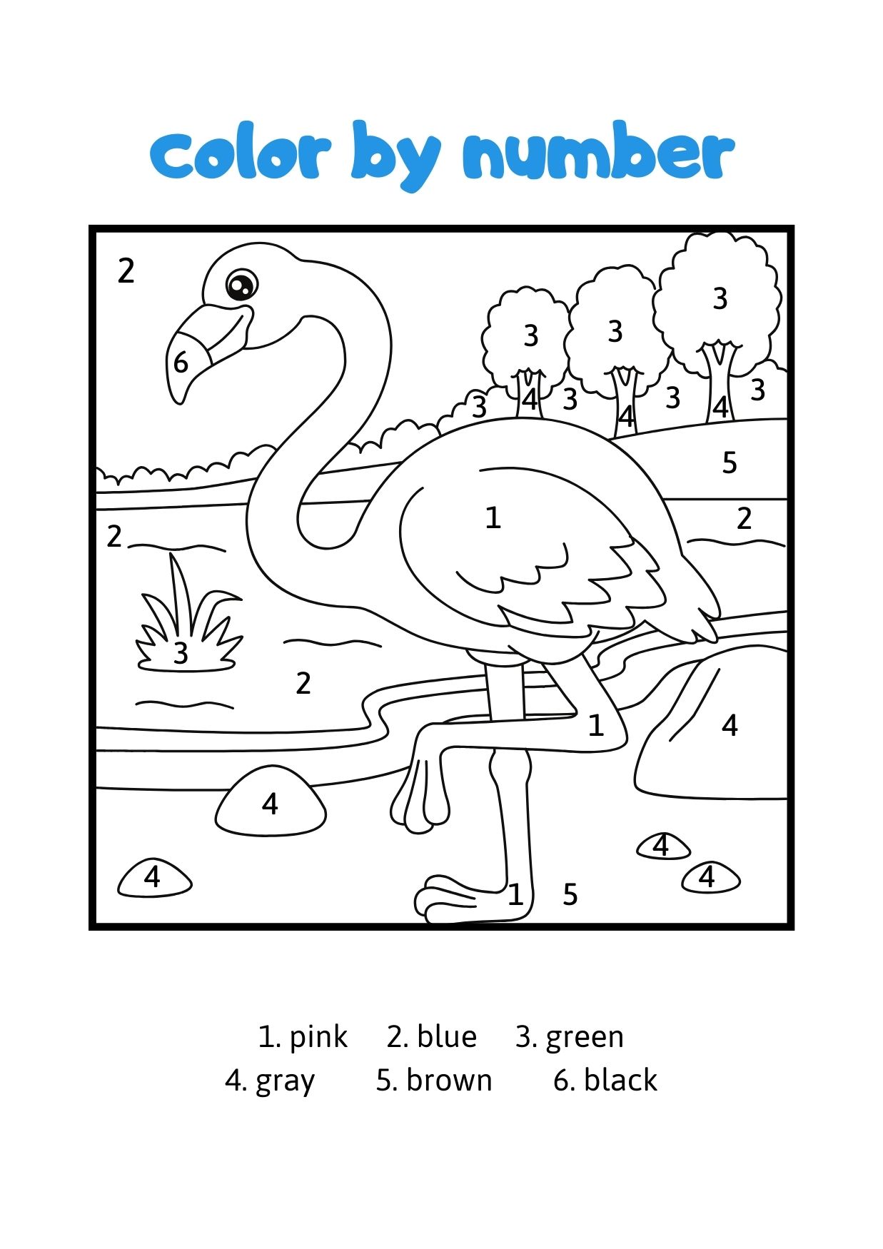 Color By Number coloring pages for Kids - Free Printable Download in ...