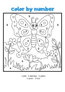 Color By Number coloring pages for Kids - Free Printable Download in ...